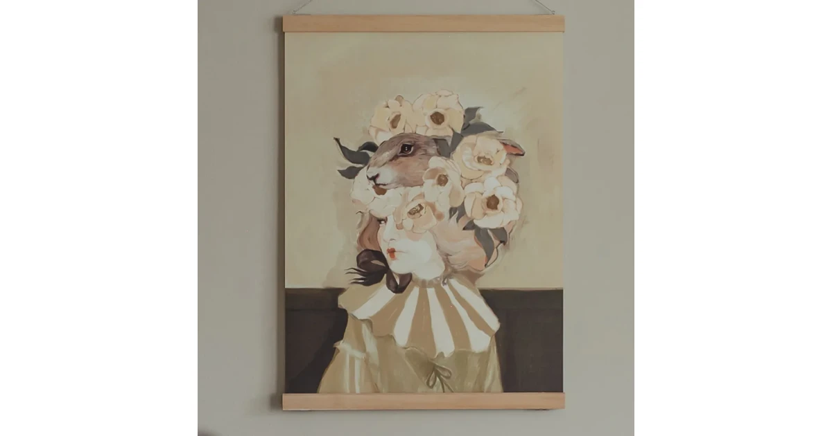 Lady Magnolia - kaunis akvarelli juliste Mrs Mighettolta