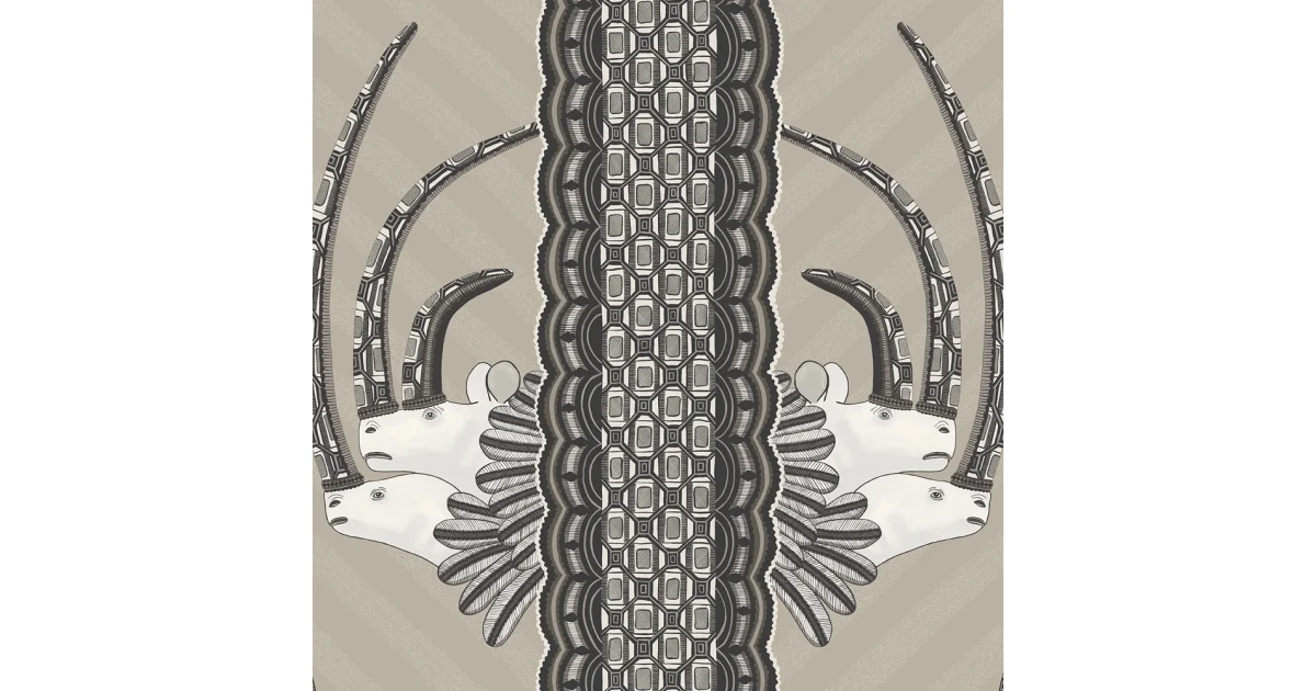 Jabu - wallpaper with rhinos from Cole & Son