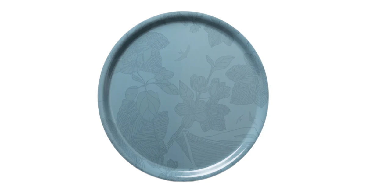 Usvansininen Pohjanmaa-tarjotin on kaunis lahja moneen juhlaan