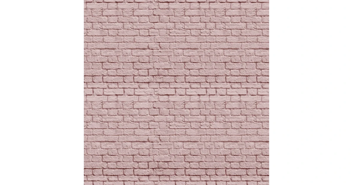 Soft Bricks - mural wallpaper with pink brick wall