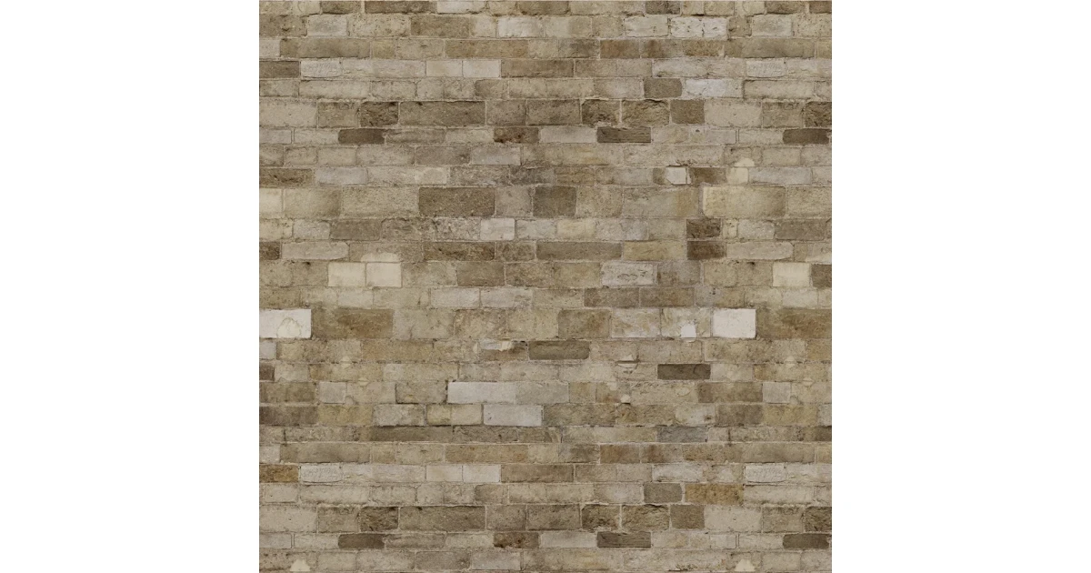 Limestone Brick – digitally printed brick wallpaper