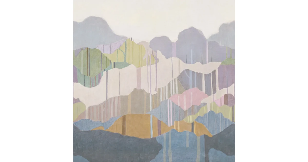 Landscape digitally printed mountain wallpaper -Boråstapeter