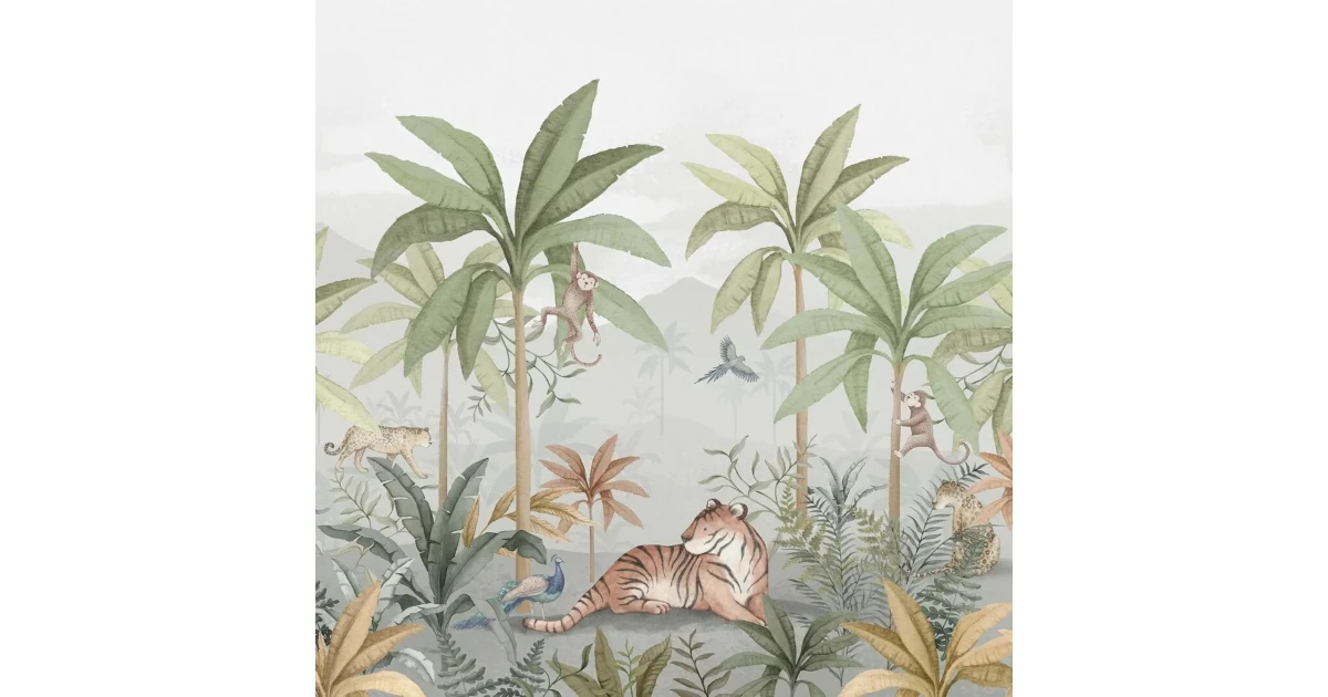Wild Jungle Mural on upea viidakkotapetti | Boråstapeter