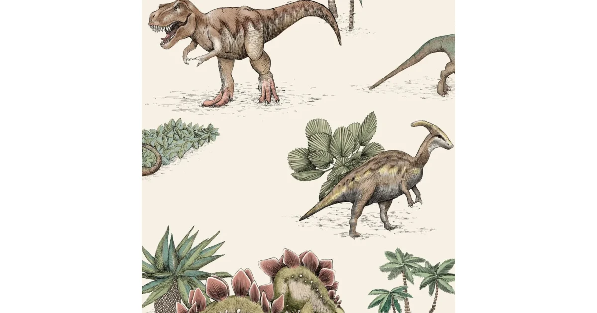 Dinosaurs Mural tapetti - Boråstapeterin Jurassic seikkailu
