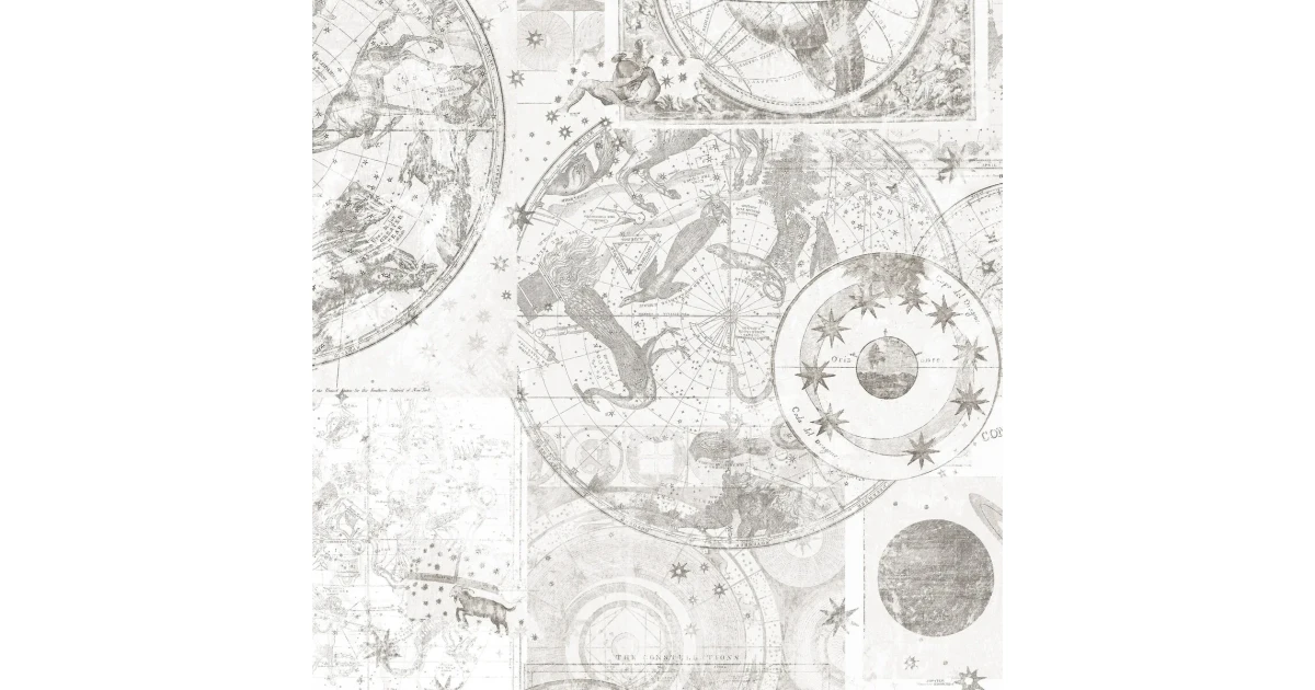 Vintage Star Map Tapetti - Boråstapeterin Taivaallinen Viehätys